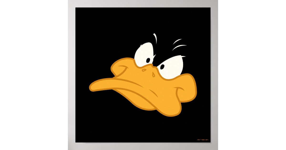 DAFFY DUCK™ Angry Face Poster | Zazzle