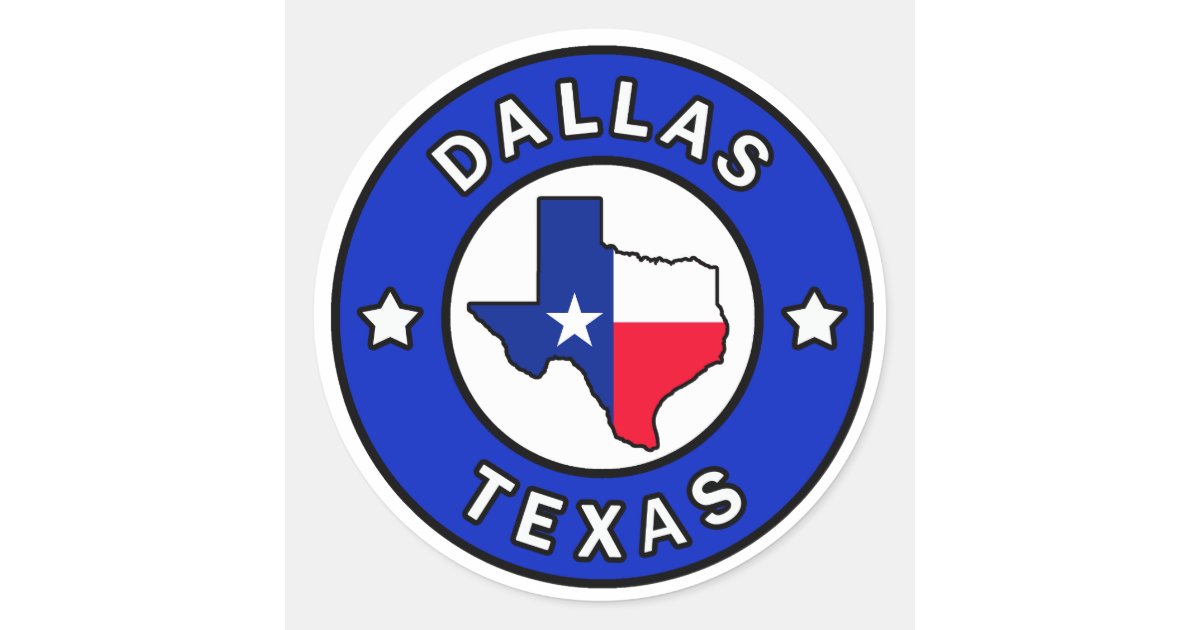 Dallas Texas Sticker | Zazzle