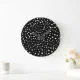 Dalmatian Dots, Dalmatian Spots, Black and White Large Clock | Zazzle