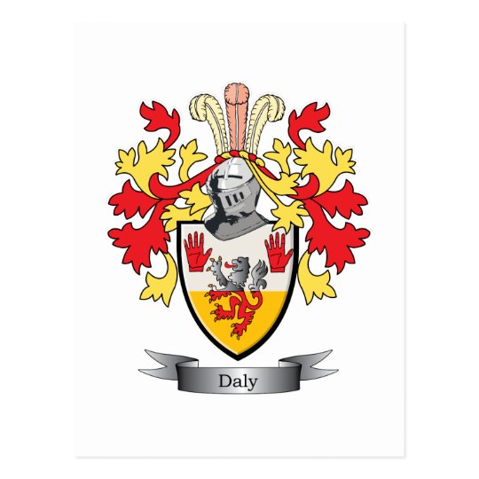 Daly Coat of Arms Postcard | Zazzle.co.uk