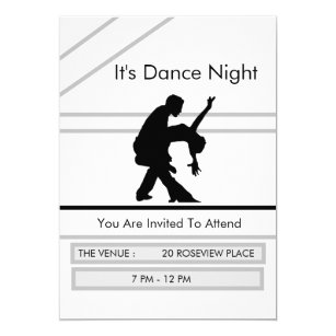 Dance Competition Invitations & Announcements | Zazzle UK