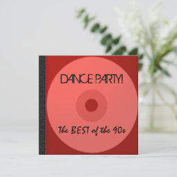Dance Party CD Invite | Zazzle