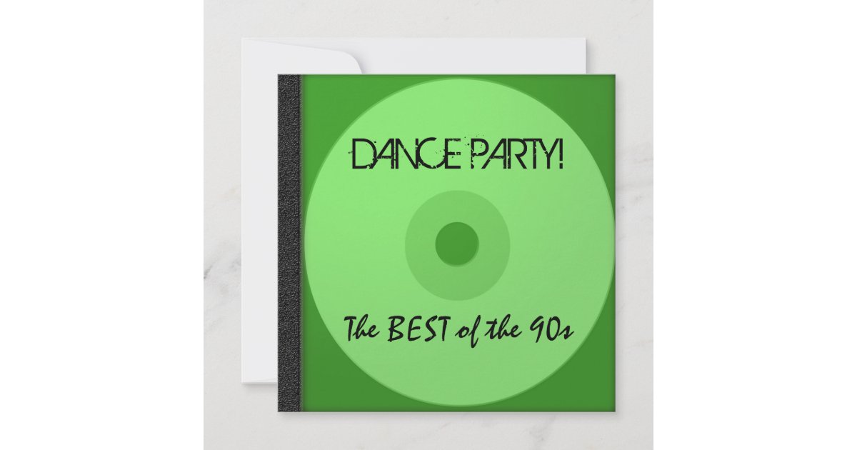 Dance Party CD Invite | Zazzle