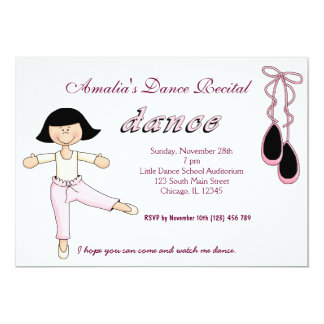 Dance Recital Invitations & Announcements | Zazzle.co.uk