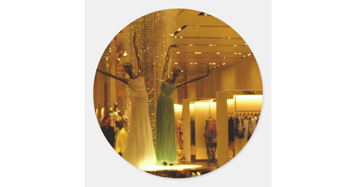 Dancing Mannequins Classic Round Sticker | Zazzle