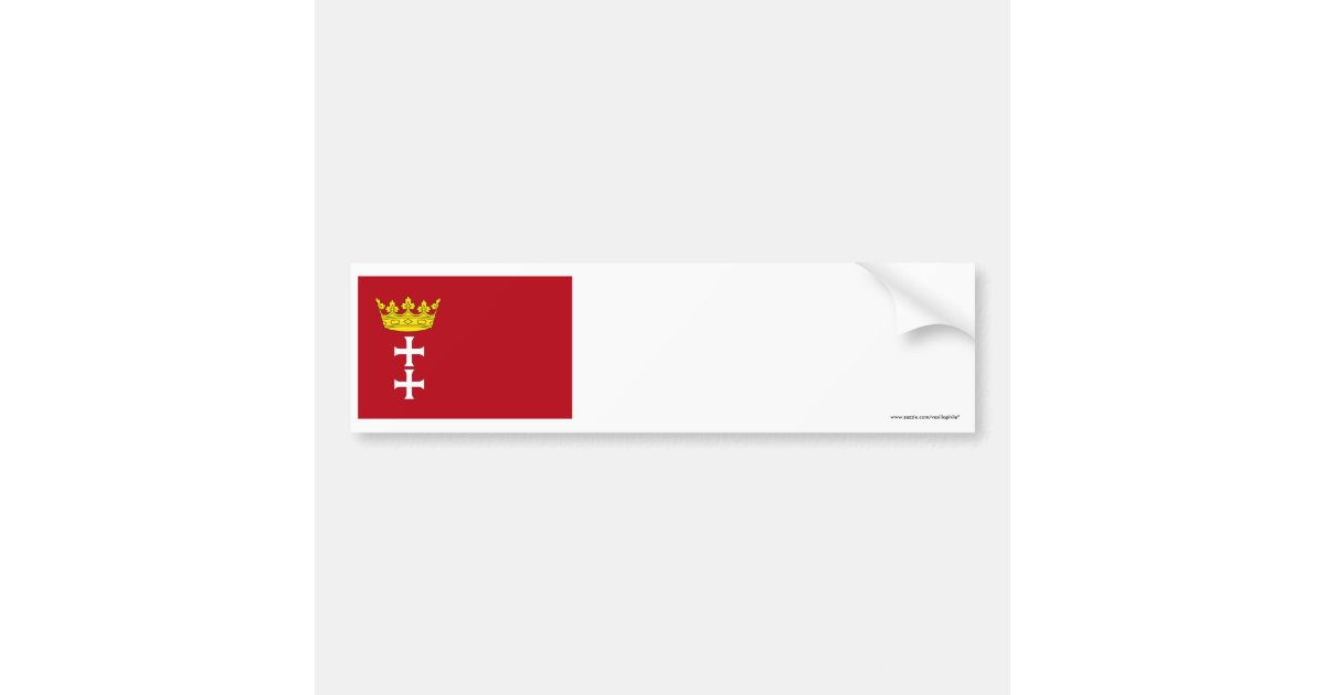 Danzig - Gdansk Flag Bumper Sticker | Zazzle