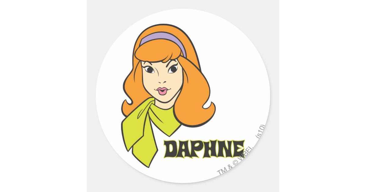 Daphne Name Graphic Classic Round Sticker | Zazzle