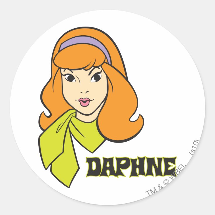 Daphne Name Graphic Classic Round Sticker | Zazzle
