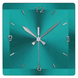 Teal Wall Clocks | Zazzle.co.uk