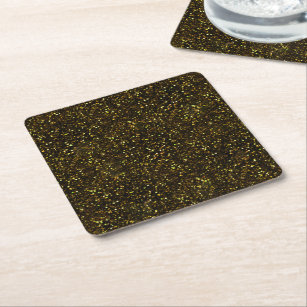 Gold Glitter Drink & Beverage Coasters | Zazzle UK