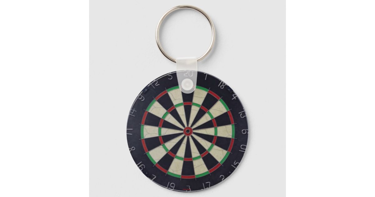 Dart Board Keychain | Zazzle