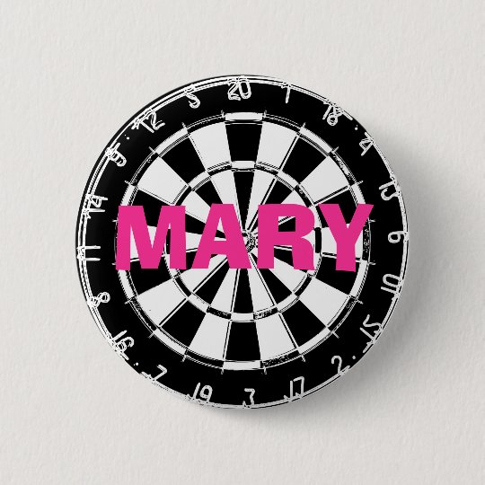 Dart board name buttons for team players | Zazzle.co.uk