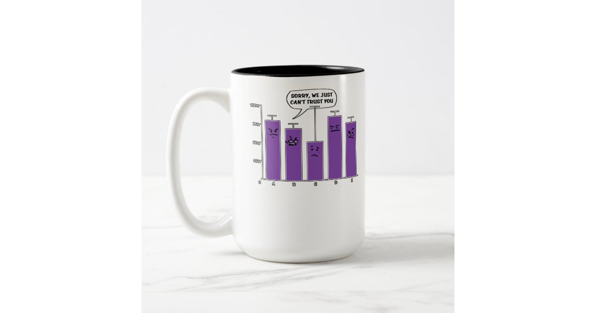 Data Analysis Science Geek Nerd Joke Two-Tone Coffee Mug | Zazzle