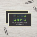 Data Charts | Analyst Business Card | Zazzle