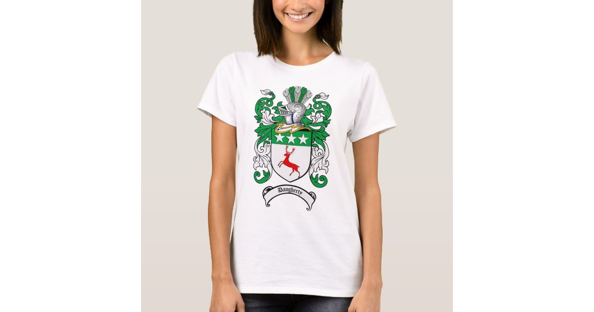 DAUGHERTY FAMILY CREST - DAUGHERTY COAT OF ARMS T-Shirt | Zazzle