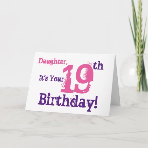 19th Birthday Cards | Zazzle UK