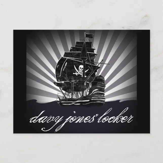 davy jones locker postcard | Zazzle