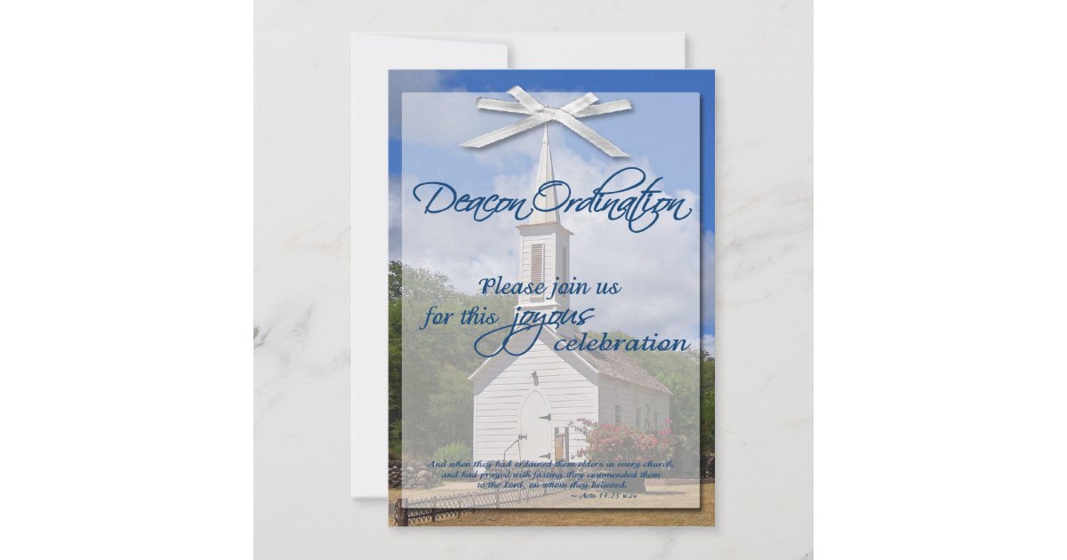 Deacon Ordination Invitation | Zazzle