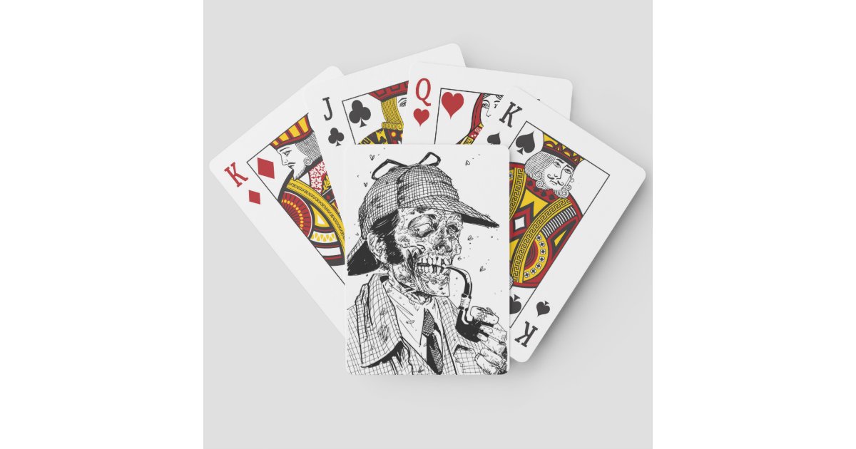 Dead Hand Of Sherlook Playing Cards | Zazzle