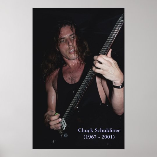DEATH Chuck Schuldiner (1967 - 2001) poster | Zazzle.co.uk