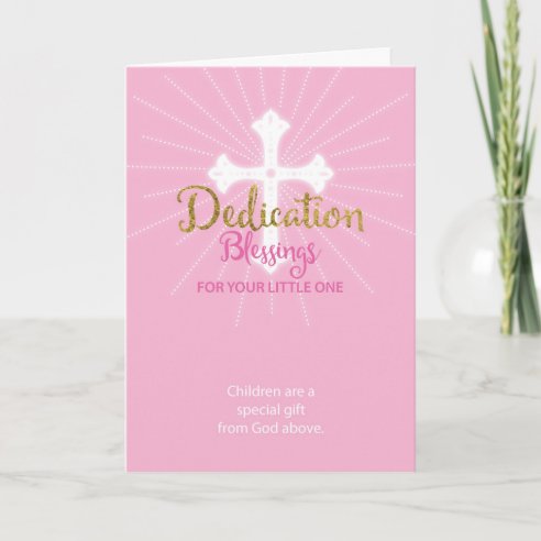 Baby Dedication Cards | Zazzle UK