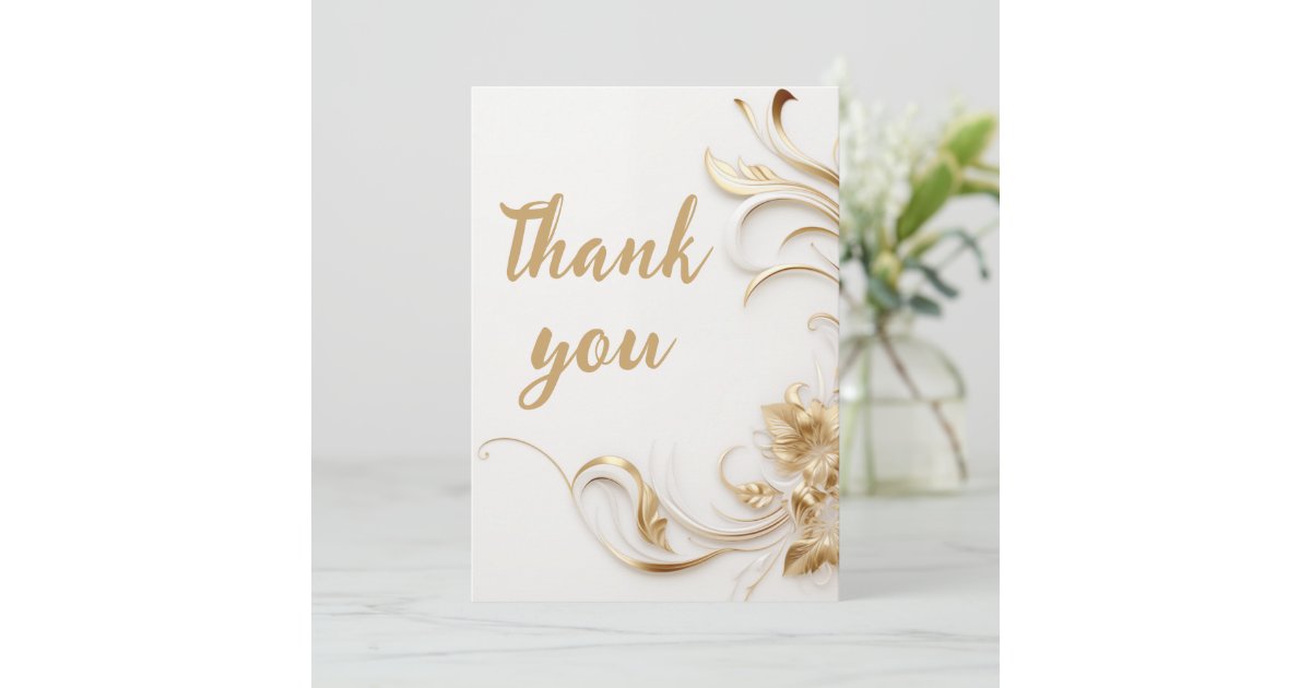 Deepest Gratitude Thank you card | Zazzle