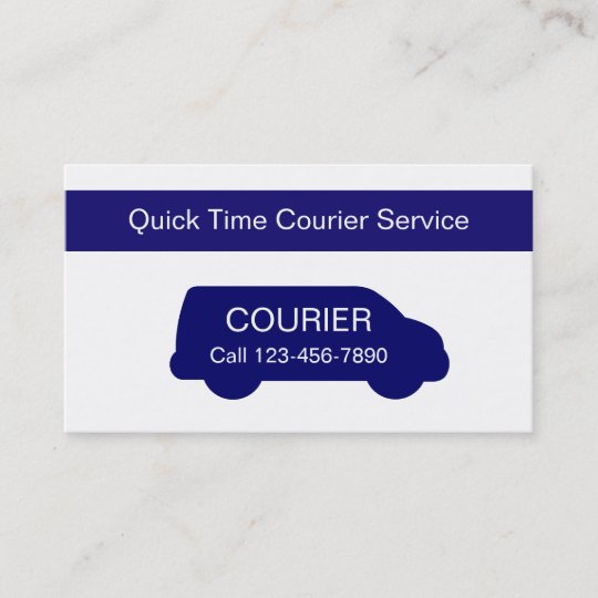 Delivery And Courier Service Business Card | Zazzle.co.uk