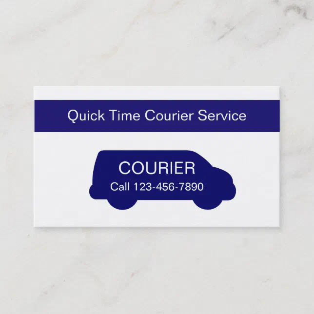 Delivery And Courier Service Business Card | Zazzle