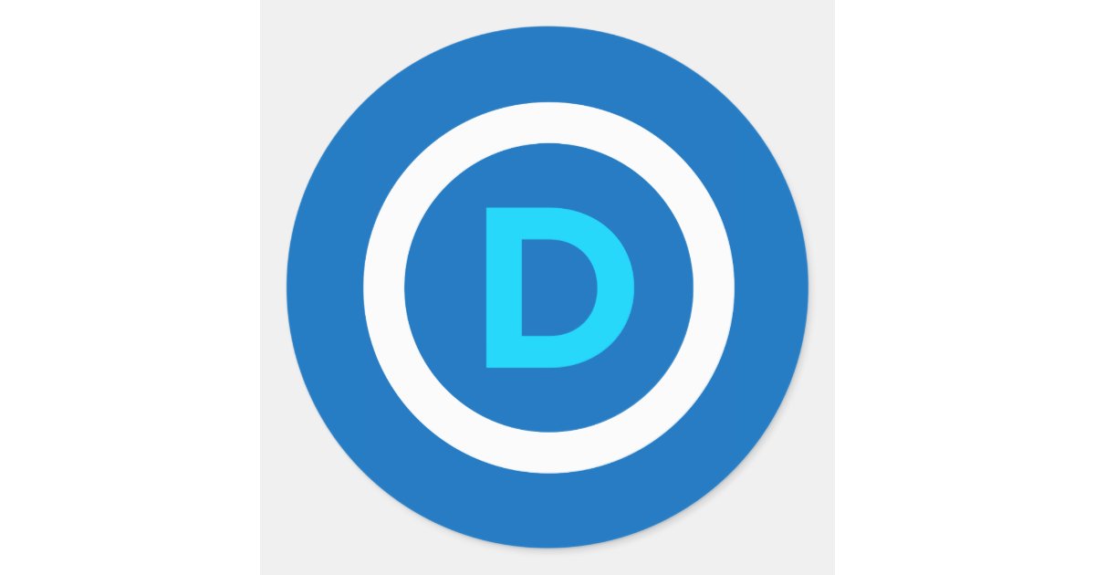 Democrat Logo Stickers | Zazzle