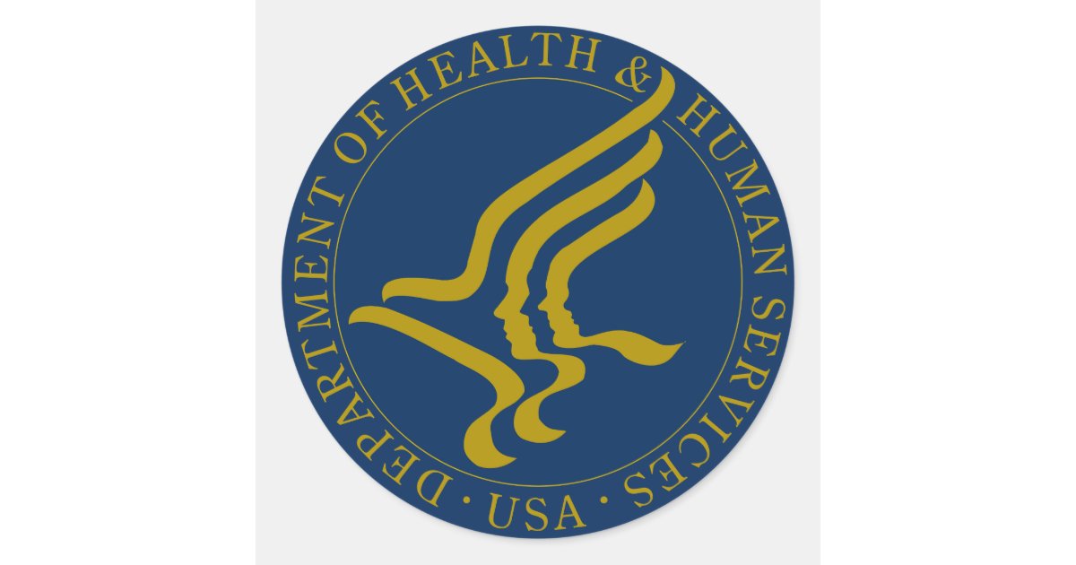 Department of Health and Human Services Classic Round Sticker | Zazzle