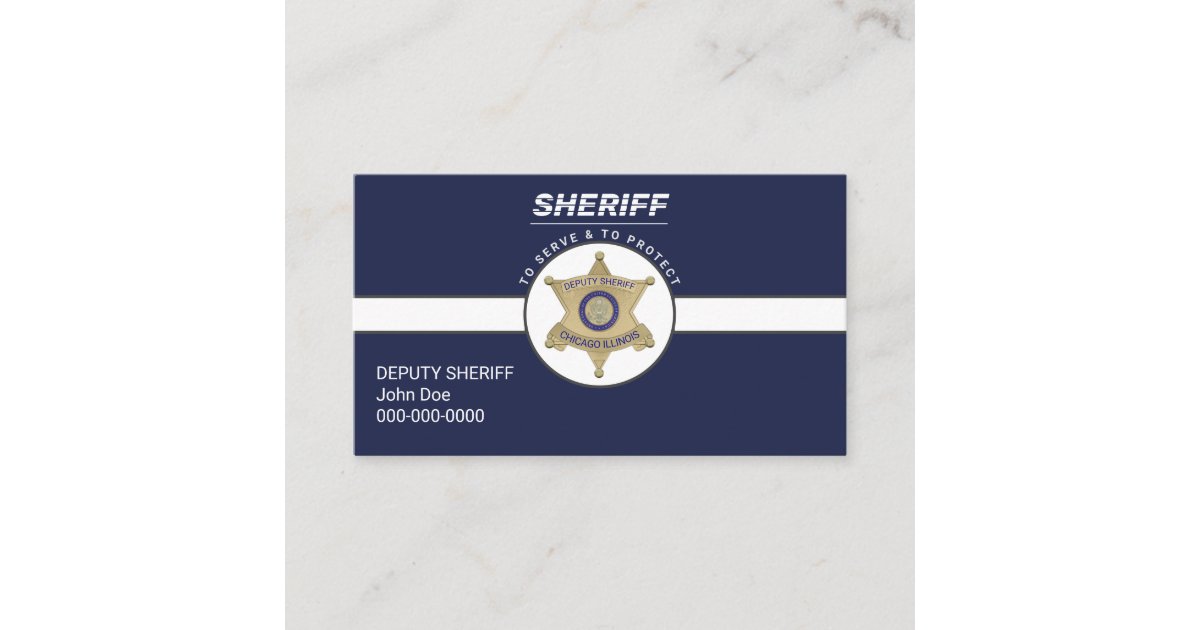 Deputy Sheriff Business Card | Zazzle