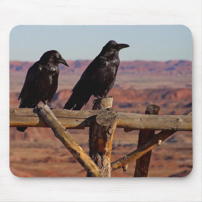 Desert Raven Mouse Mat | Zazzle