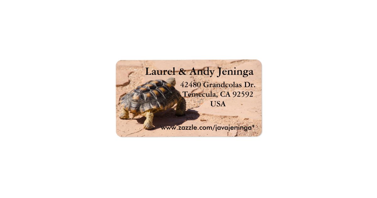Desert Tortoise Address Labels | Zazzle