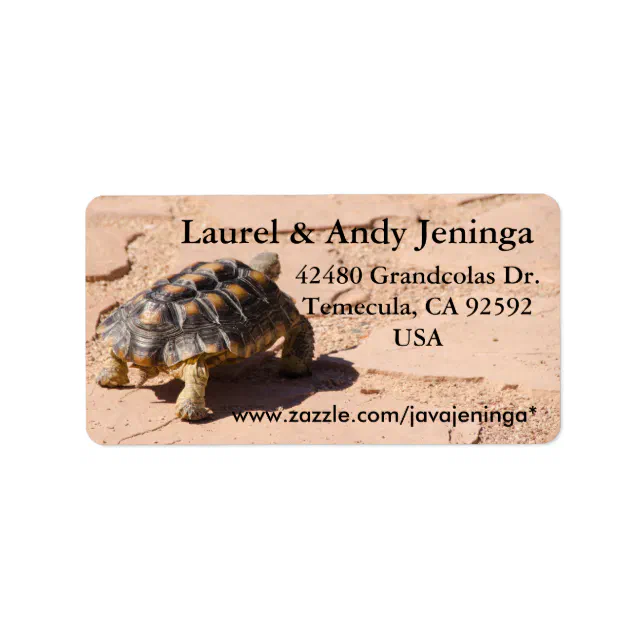 Desert Tortoise Address Labels | Zazzle