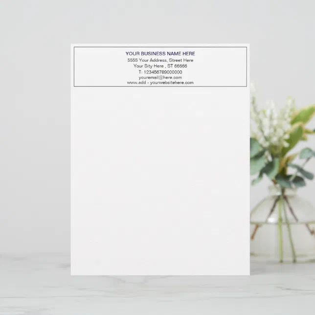 Design Your Own Company Letterhead Template | Zazzle