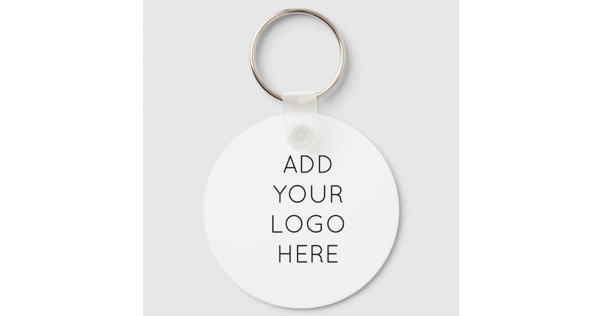 Design Your Own Custom Personalised Logo Image Key Ring | Zazzle