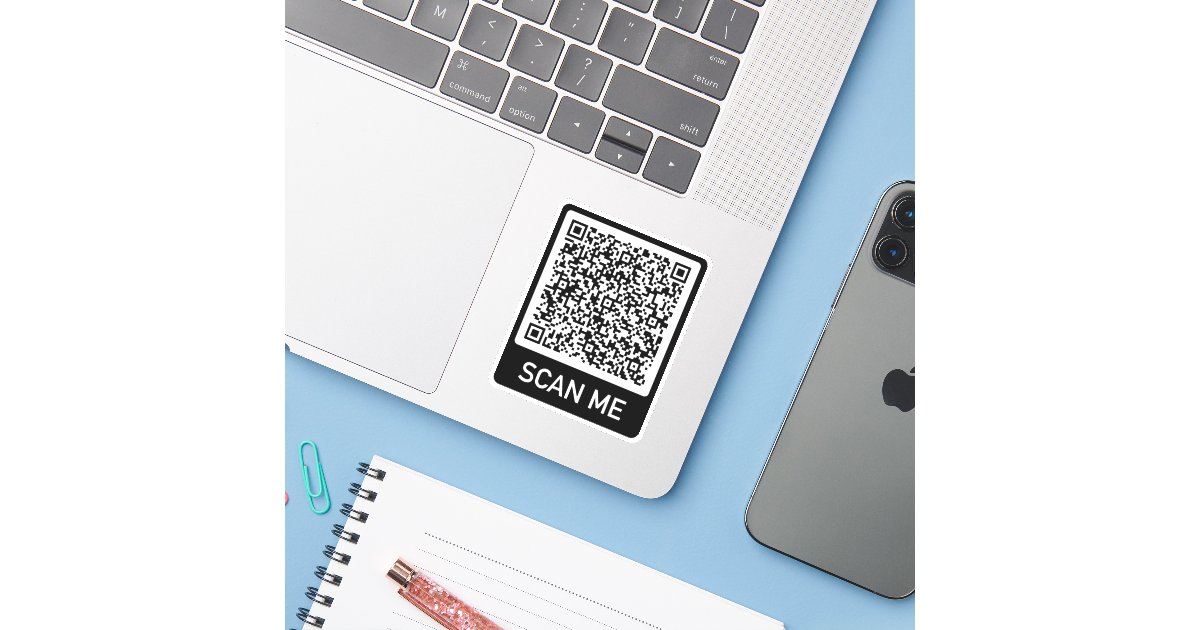 Design Your Own Custom QR Code Sticker Template | Zazzle