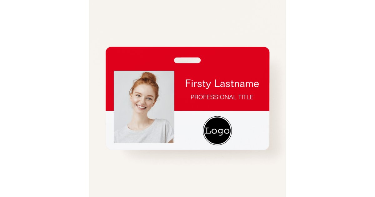 design your own id card - Photo, Bar Code, Logo, ID Badge | Zazzle