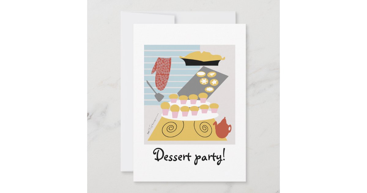 Dessert Party Invitation template | Zazzle