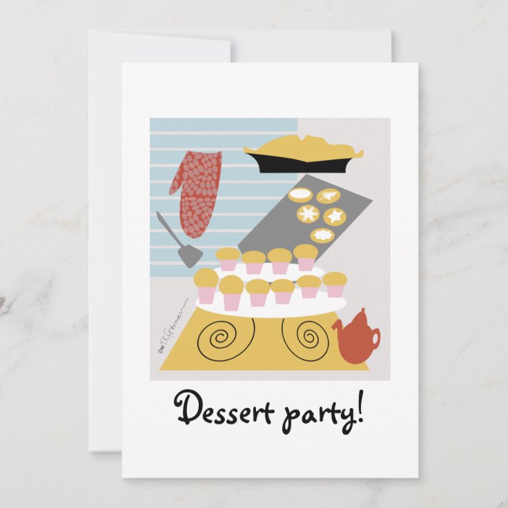 Dessert Party Invitation template | Zazzle