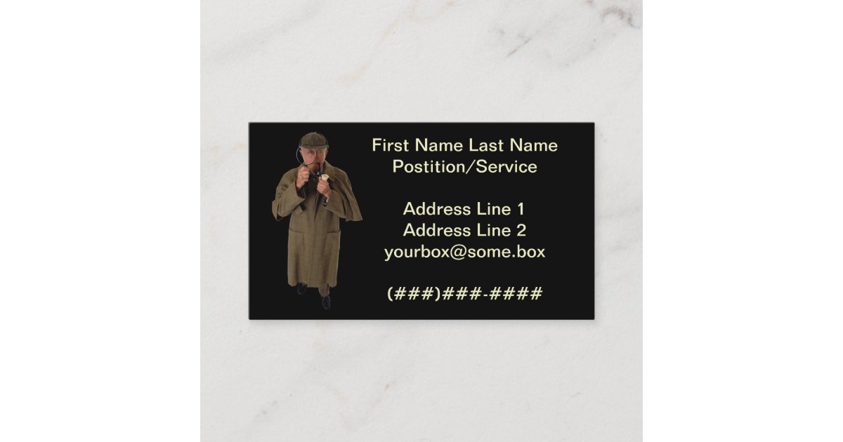 Detective Business Card | Zazzle