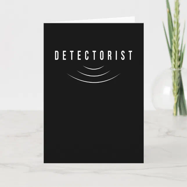 Detectorist Metal Detector Card | Zazzle
