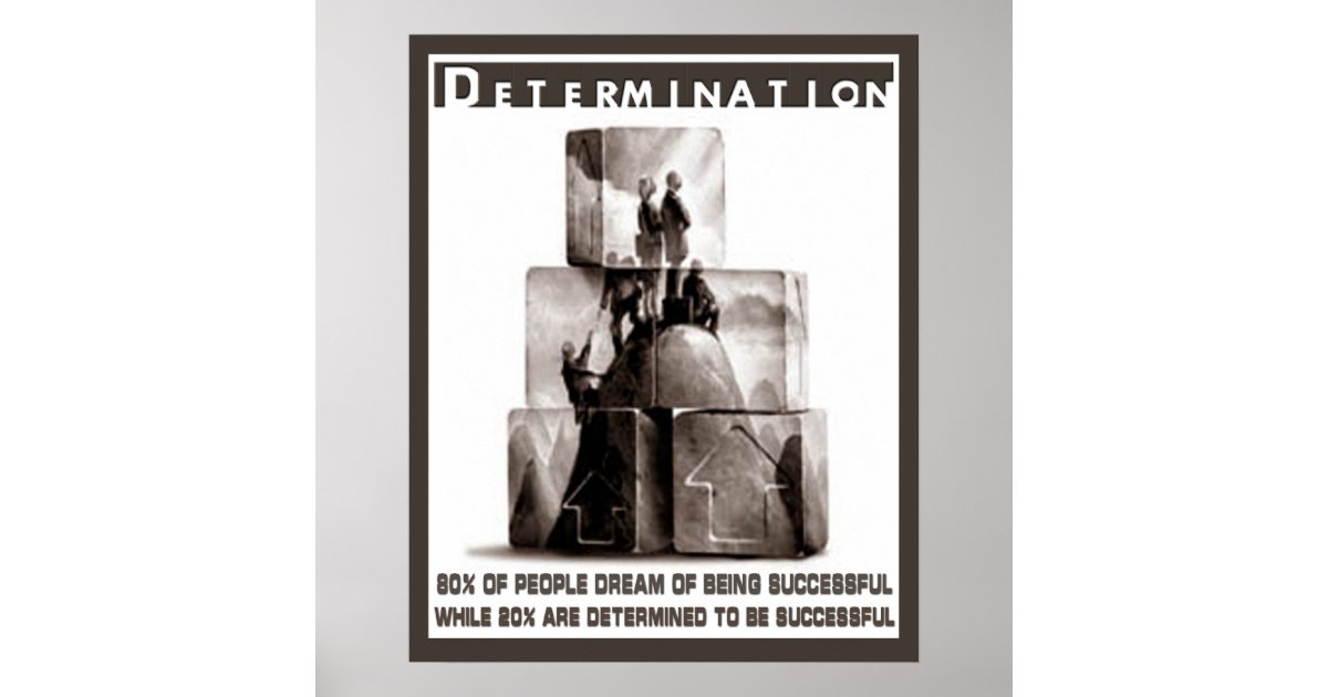 Determination Poster | Zazzle
