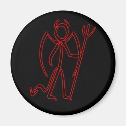 Devil - Stickman Magnet | Zazzle.co.uk