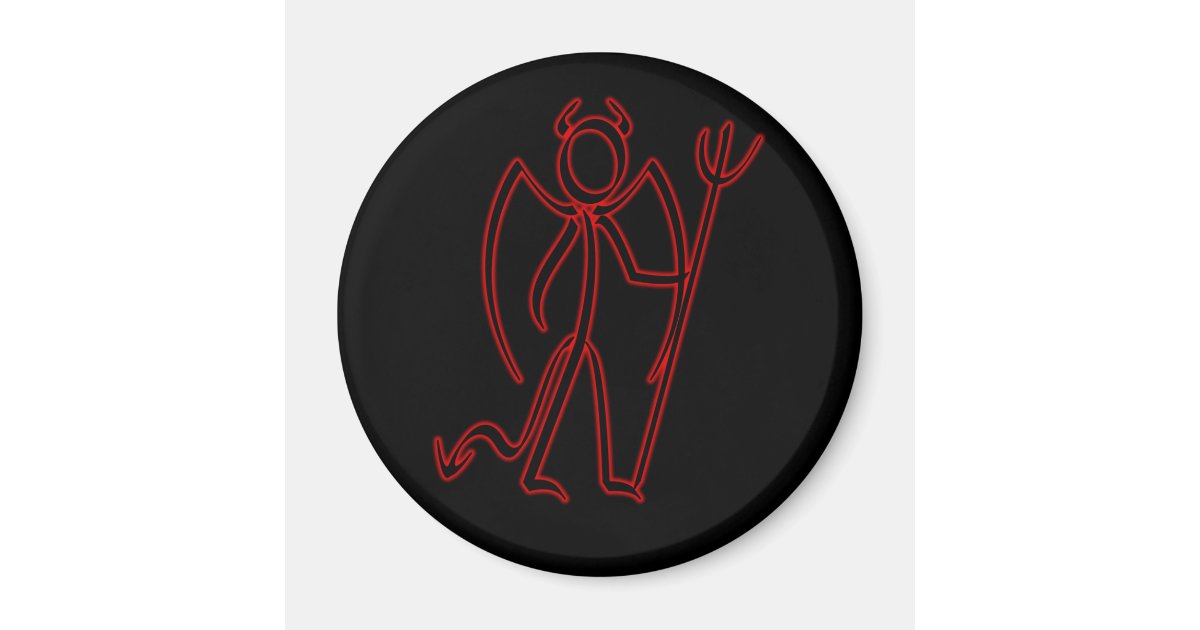 Devil - Stickman Magnet | Zazzle