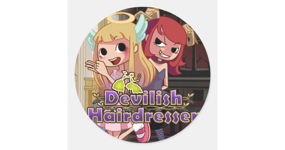 Devilish Hairdresser - Stickers | Zazzle