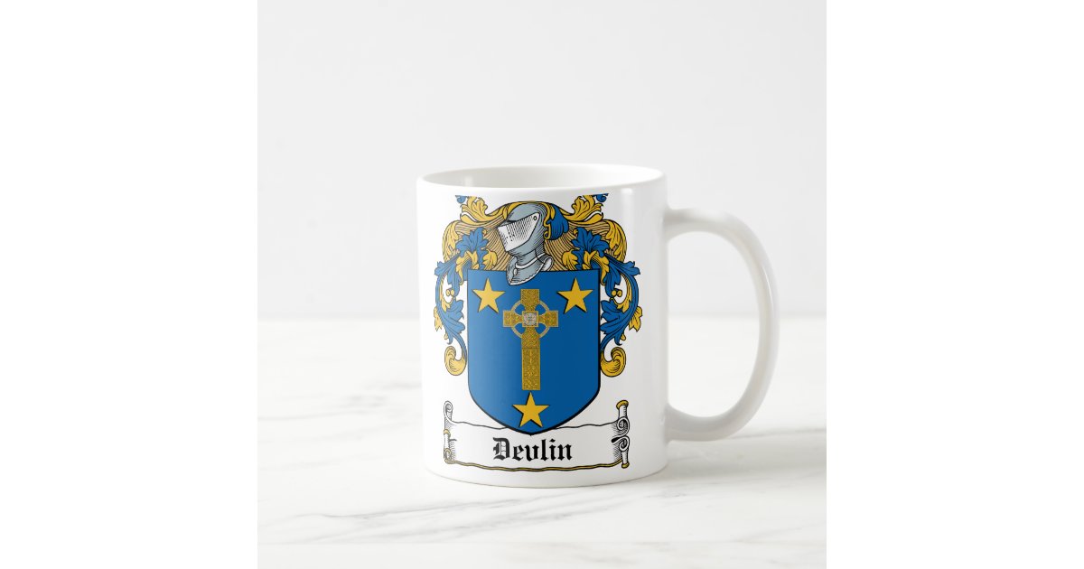 Devlin Family Crest Coffee Mug | Zazzle