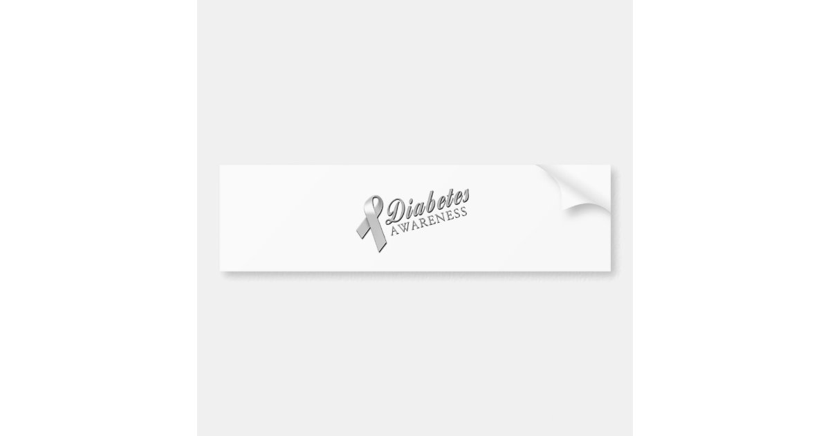 Diabetes Awareness Bumper Sticker | Zazzle