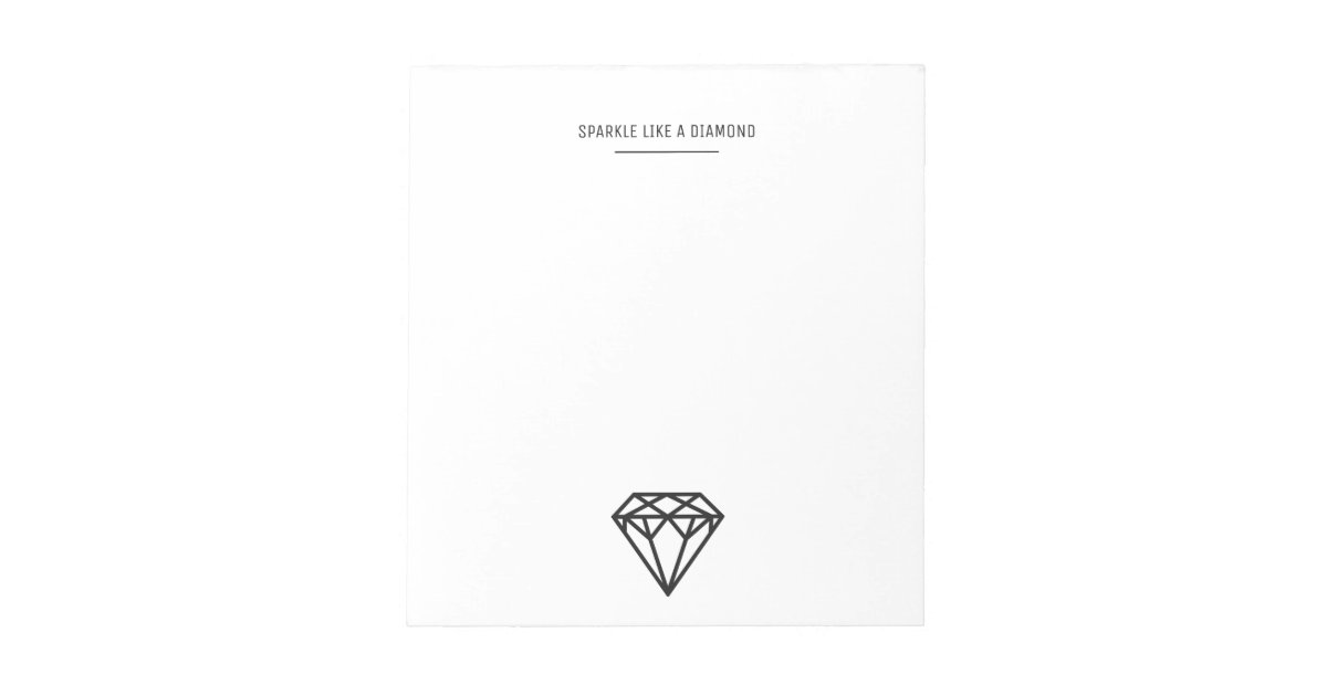 Diamond Notepad | Zazzle