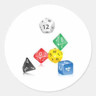 Dice Stickers & Labels | Zazzle UK